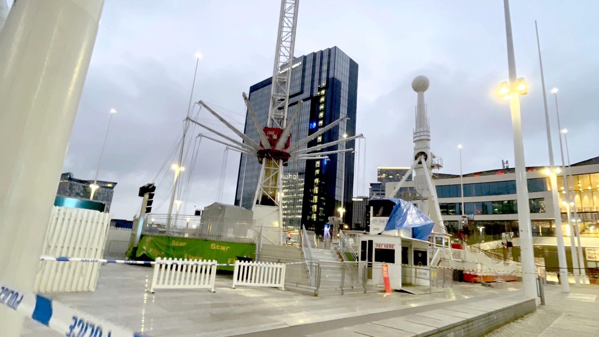 Two men arrested after fairground ride crash in Birmingham city centre ...