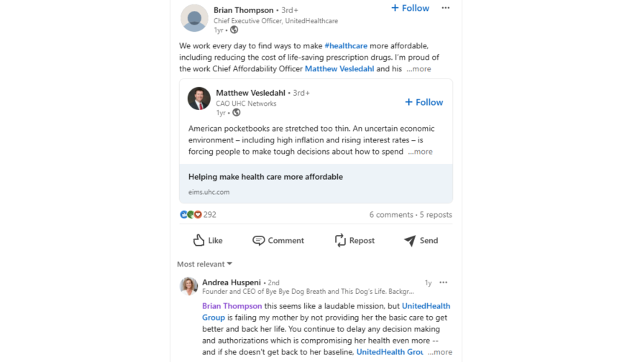 How UnitedHealthcare CEO shooting sparked online debate over US health insurance | US News | Sky ...