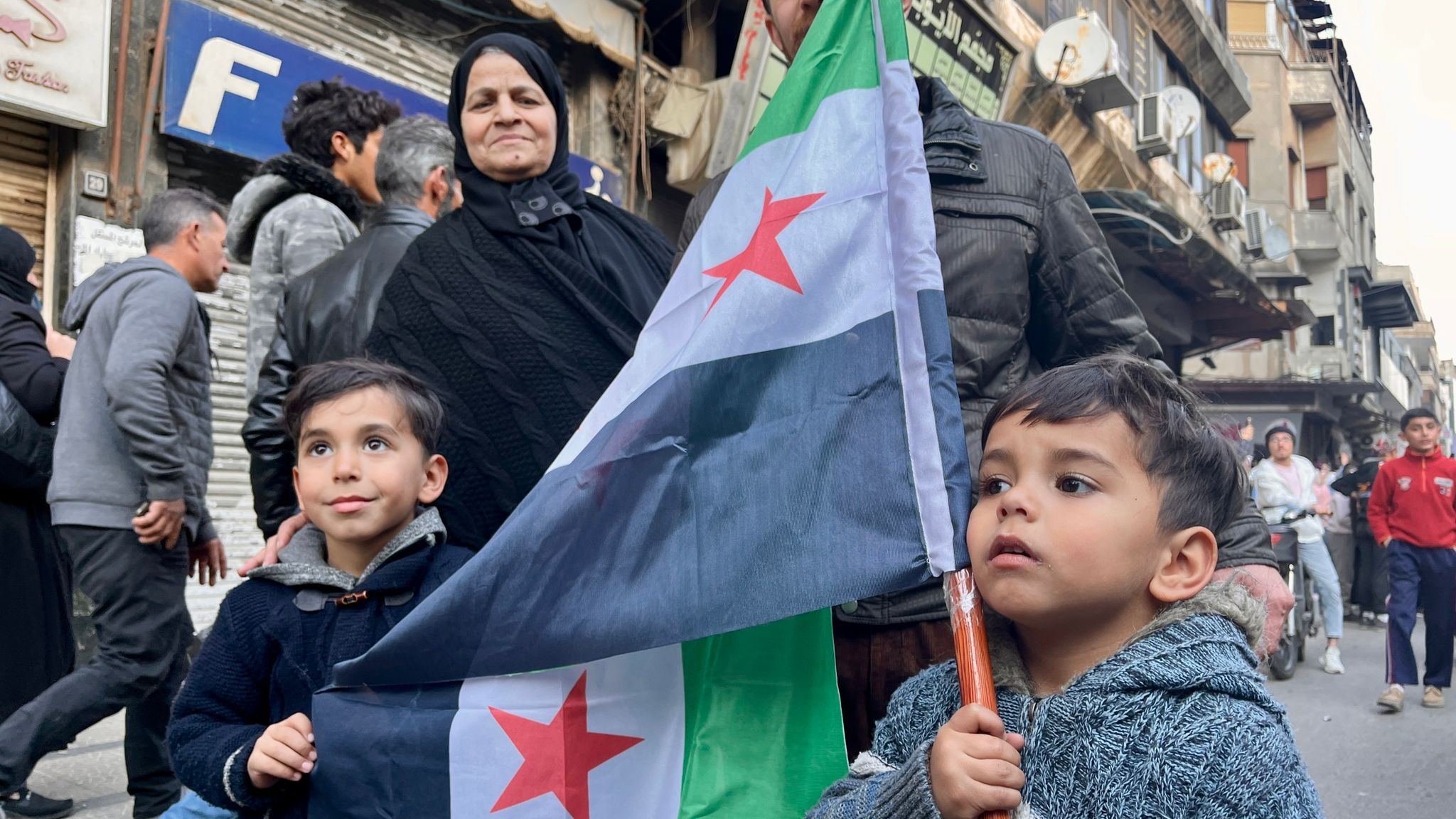 In pictures: Syrians celebrate toppling of Assad regime | World News ...