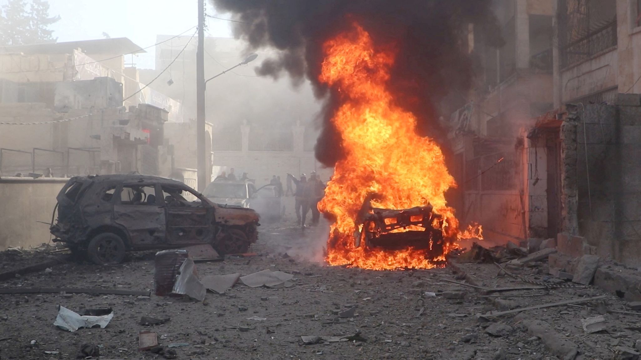 Russian jets strike Syria after rebels seize Aleppo in shock offensive ...