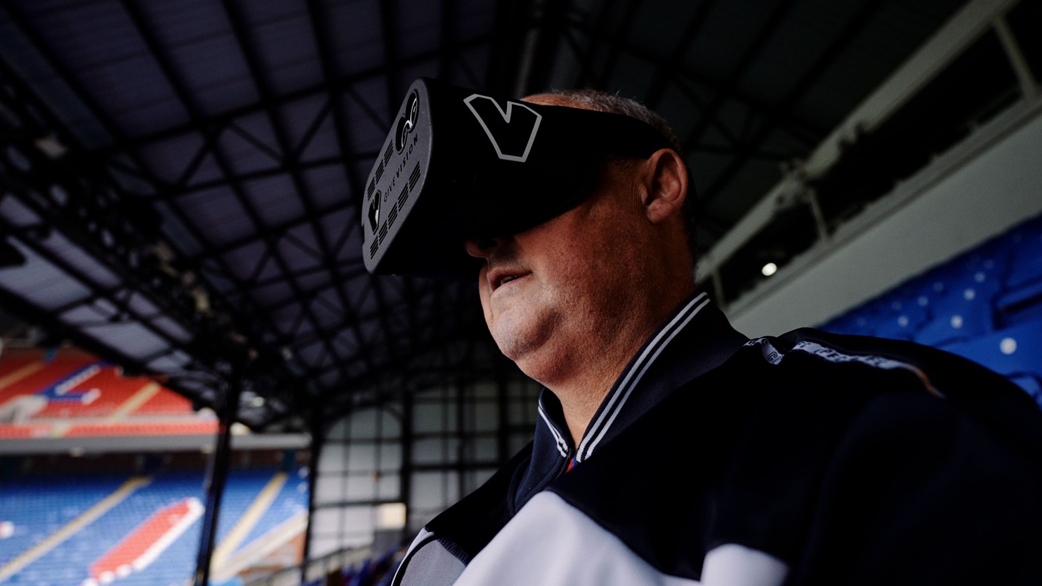 'Complete buzz': Headset allows visually impaired football fan to watch Premier League games ...
