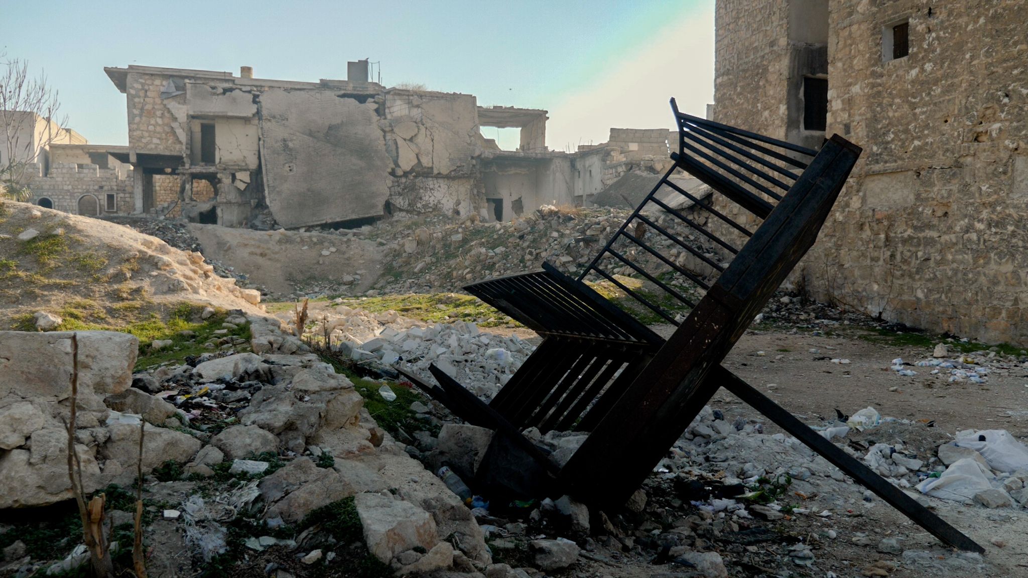 Hope returns to eastern Aleppo - which Assad forces all but extinguished | World News | Sky News