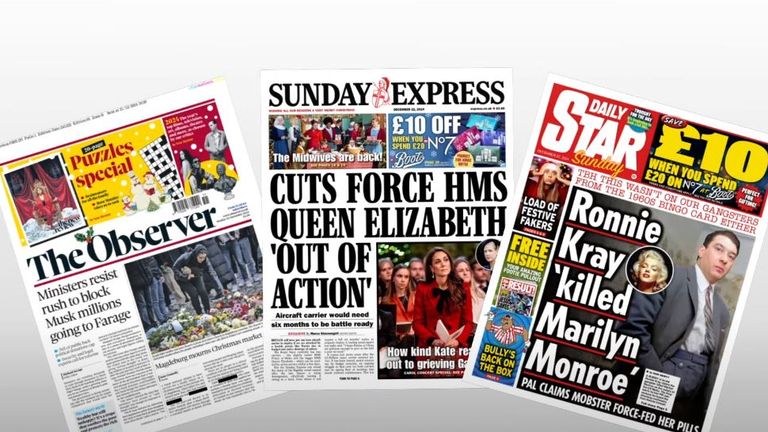 Press Preview Thursdays Papers News Uk Video News Sky News