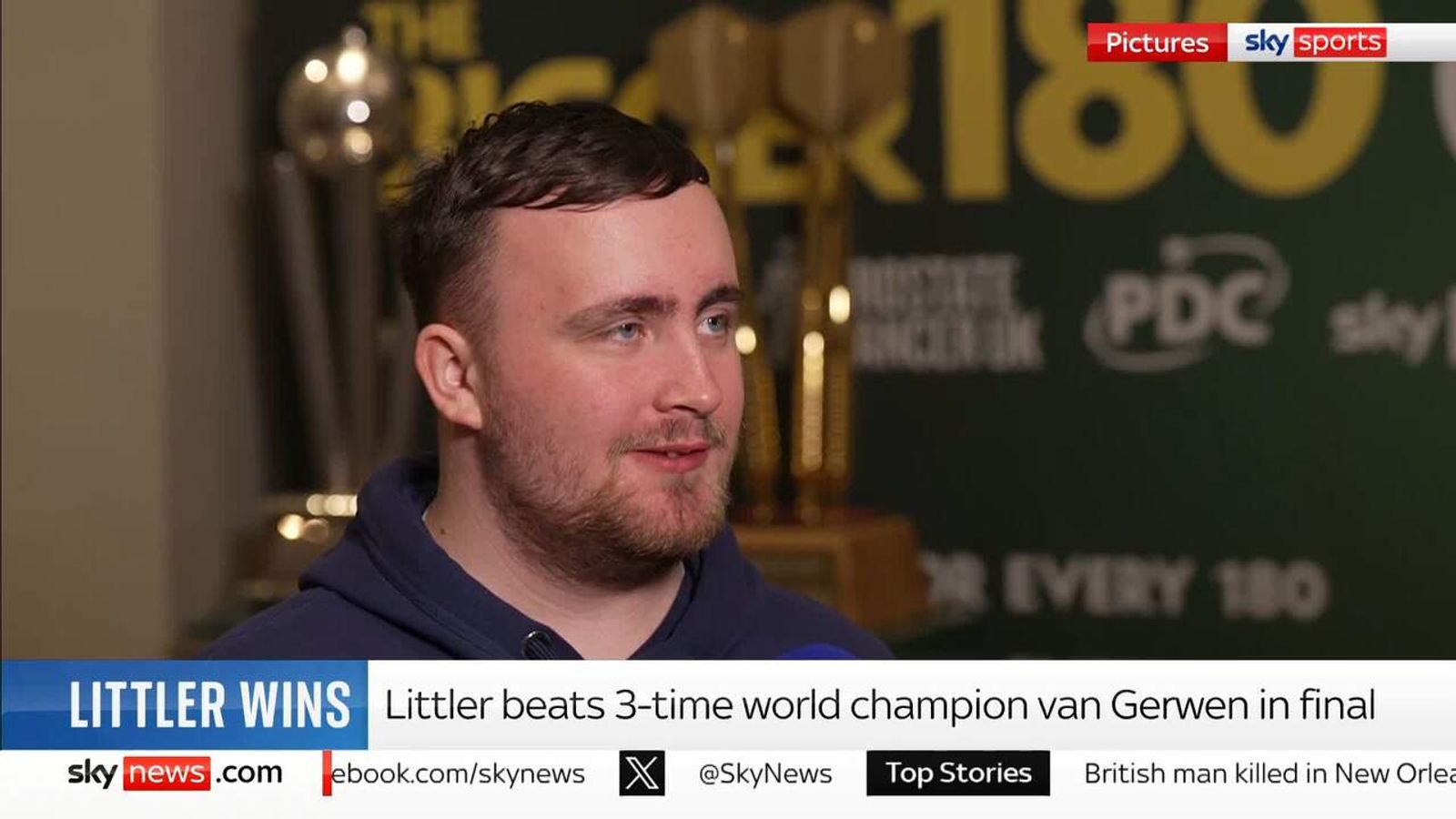'Deep down I want to break Phil Taylor's record' says Luke Littler | UK ...