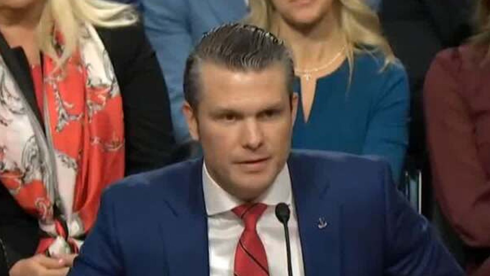 Trump's defence secretary pick Pete Hegseth heckled | US News | Sky News