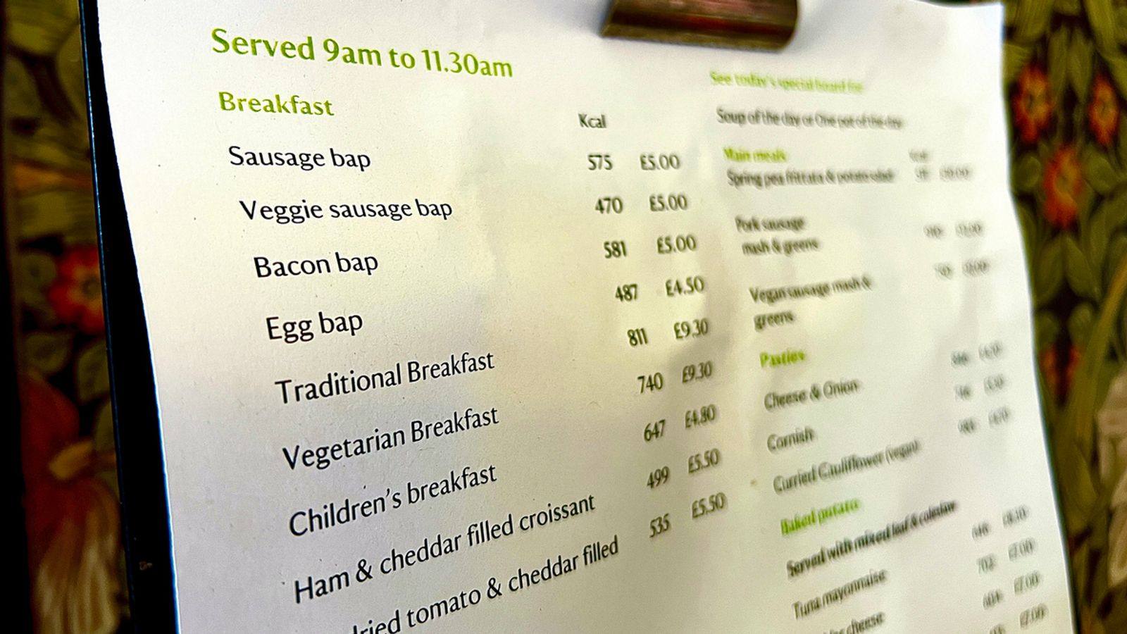 What calorie labelling on menus does to your eating habits | UK News ...