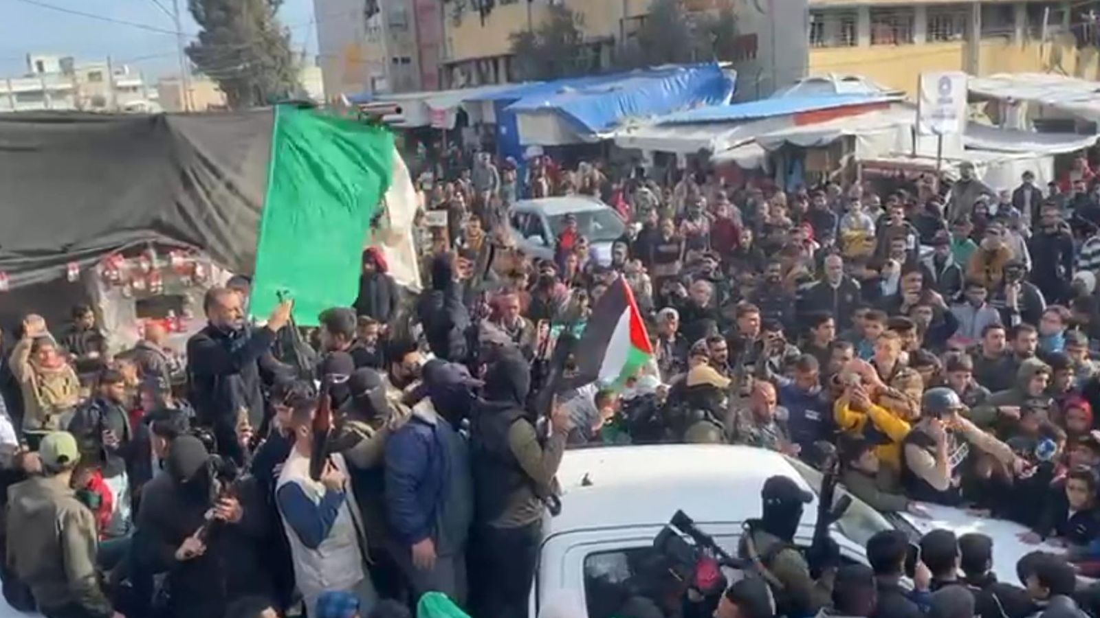 Celebrations in Gaza as Israel-Hamas ceasefire takes effect | World ...