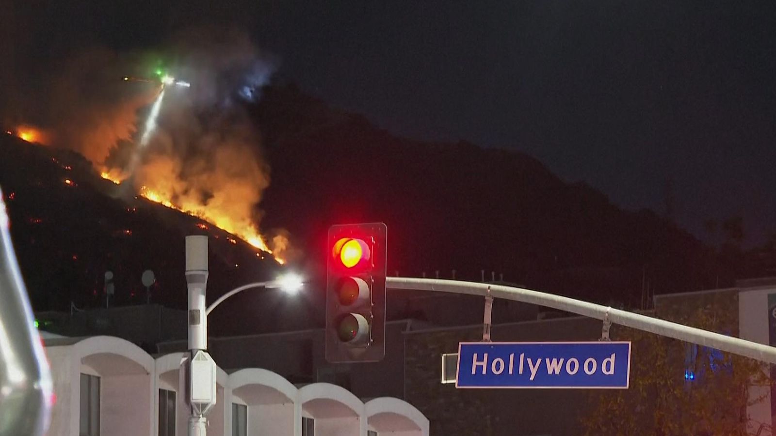 New fire breaks out in Hollywood Hills as Hanks, Affleck and ...