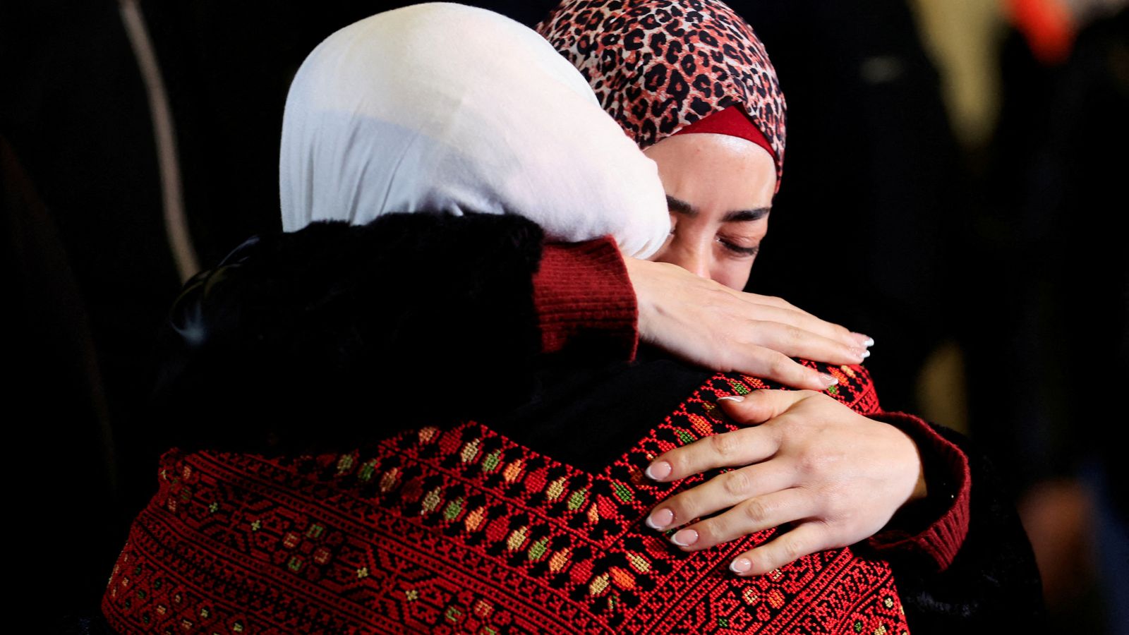 The release of prisoners sparked scenes of joy in the West Bank ...