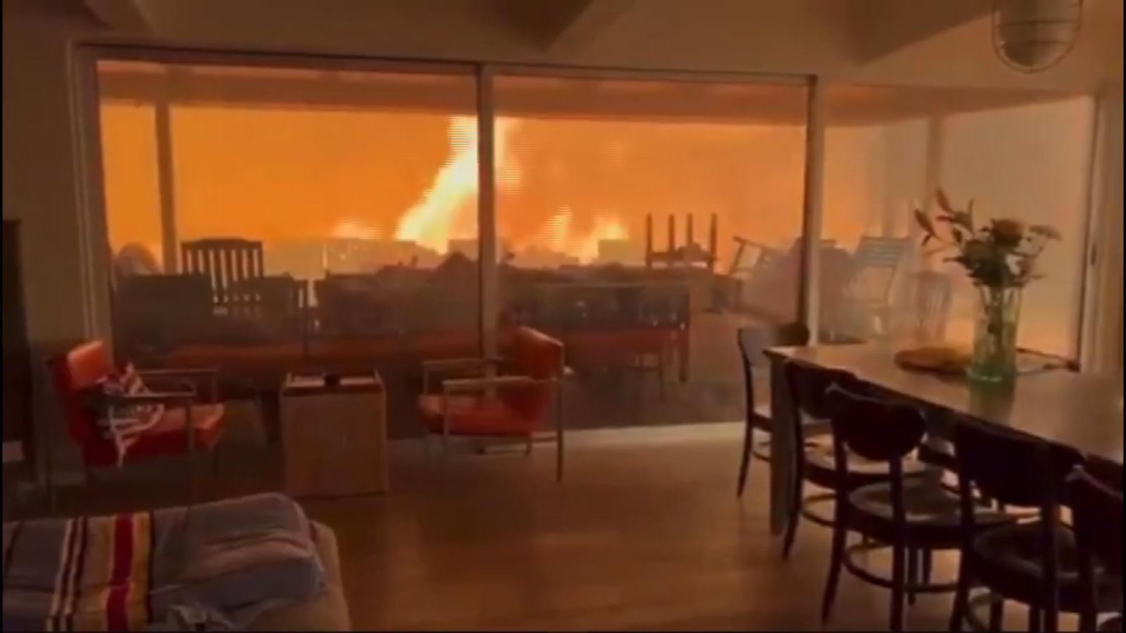 California wildfires: Men trapped inside a house surrounded by flames ...