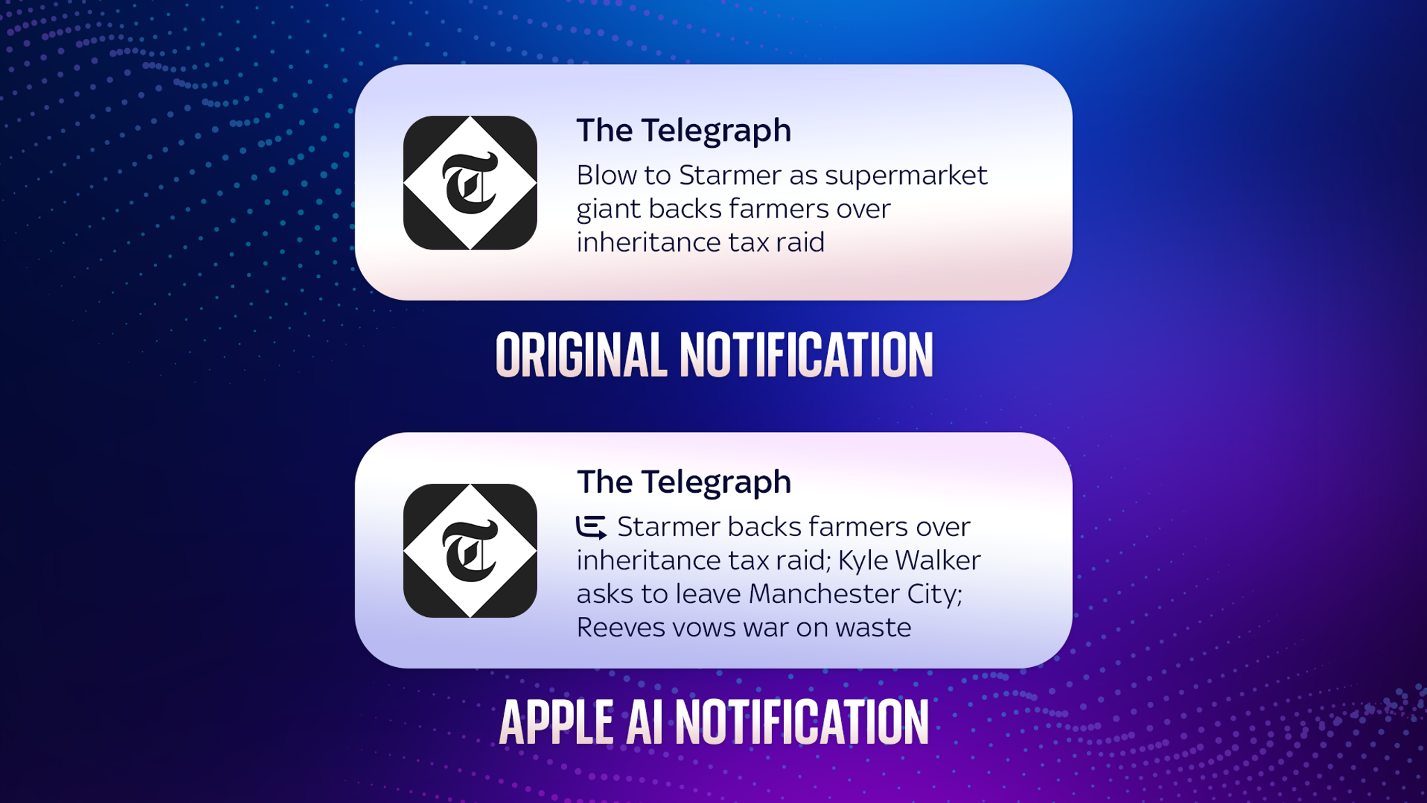 Apple AI feature 'must be revoked' over notifications misleading users ...