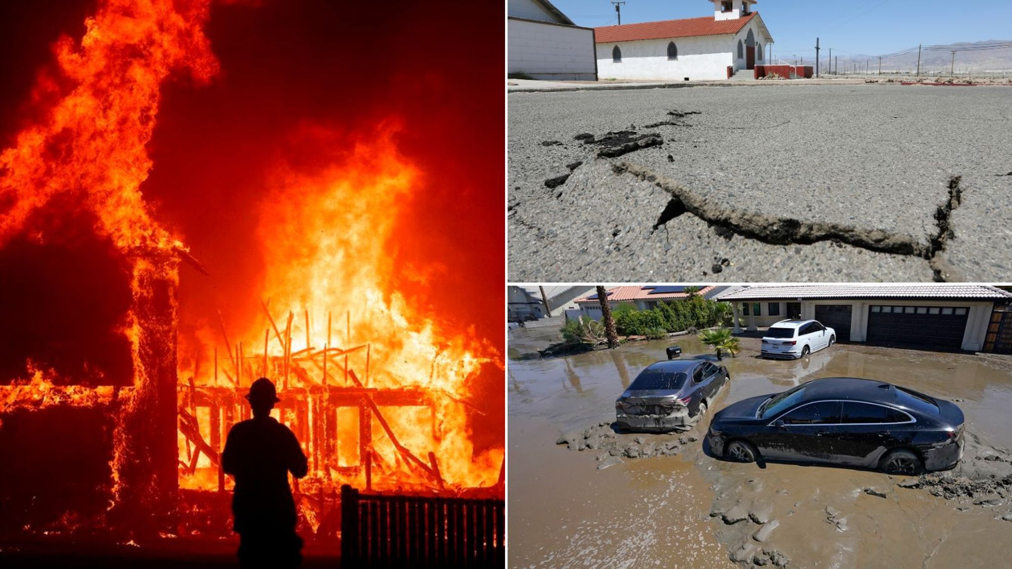 LA wildfires: What other destructive weather events have hit the Golden ...