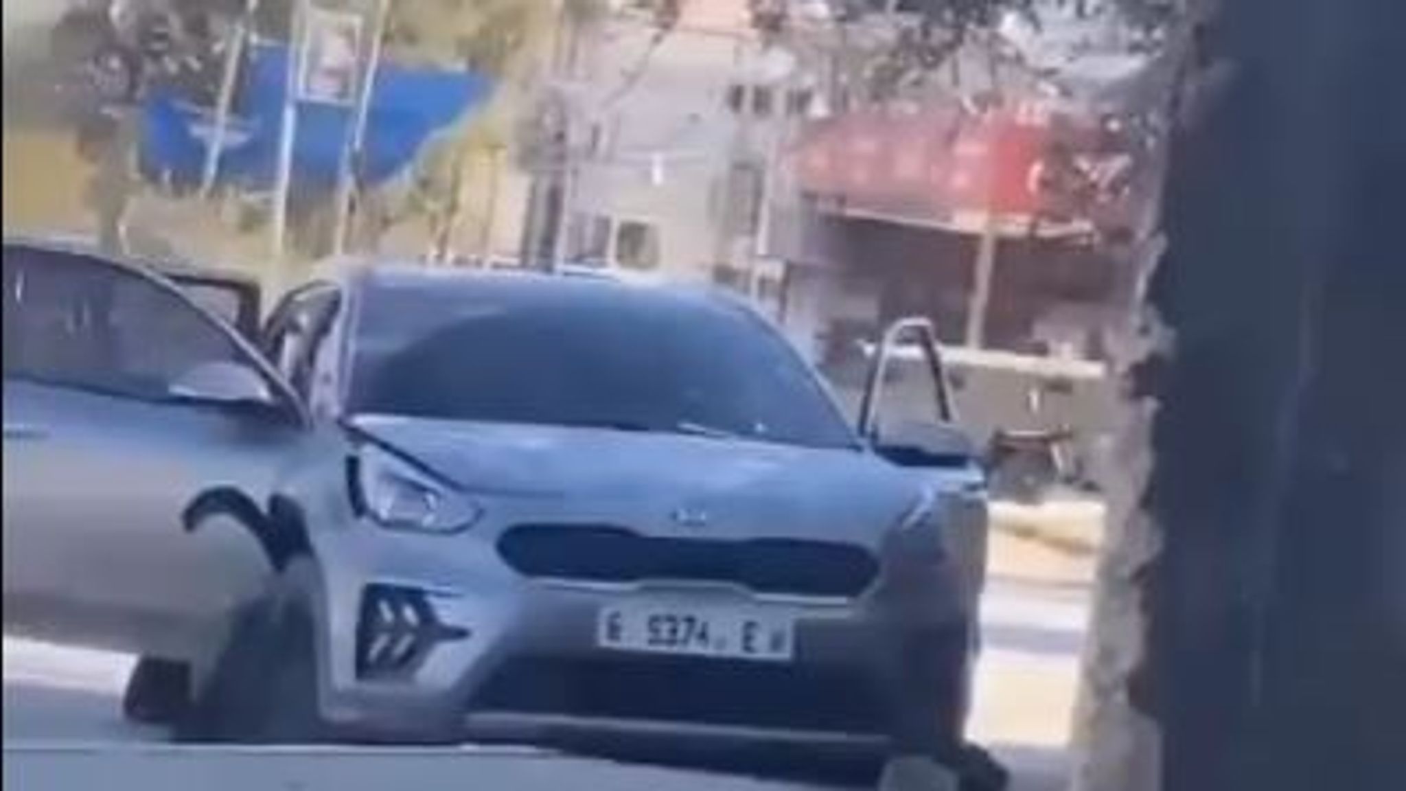 Footage shows Palestinian family in car under attack during Israeli ...