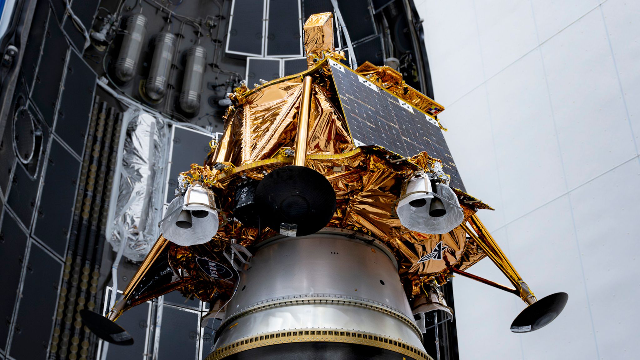 Double moonshot mission begins as lunar landers blast off on SpaceX ...