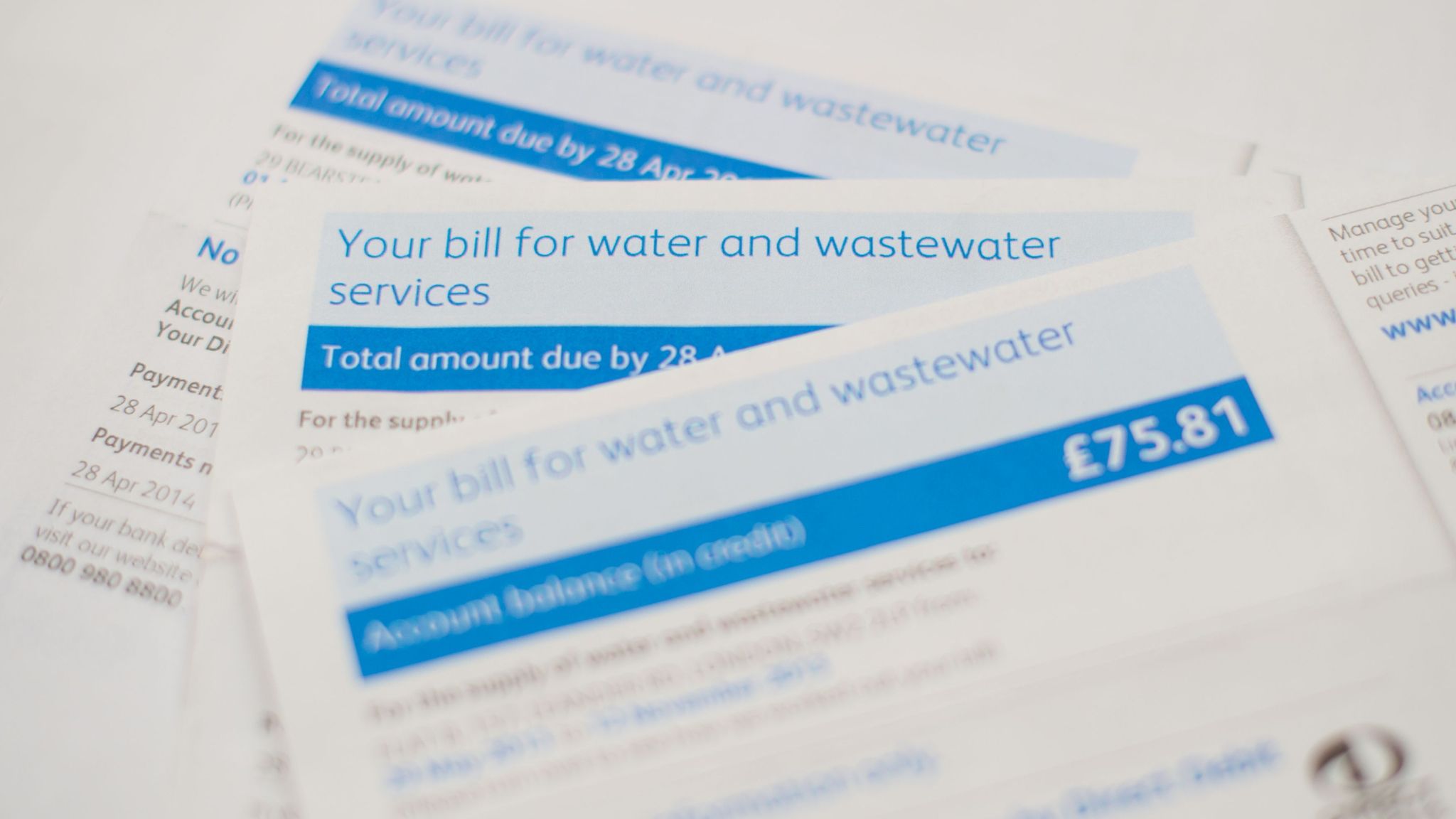 Water bills in England and Wales to rise by average of £10 per month | Money News | Sky News
