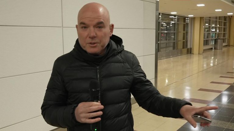 Sky correspondent at Reagan Washington airport | News UK Video News | Sky News