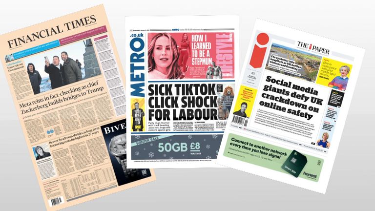 Press preview: Wednesday's papers | News UK Video News | Sky News