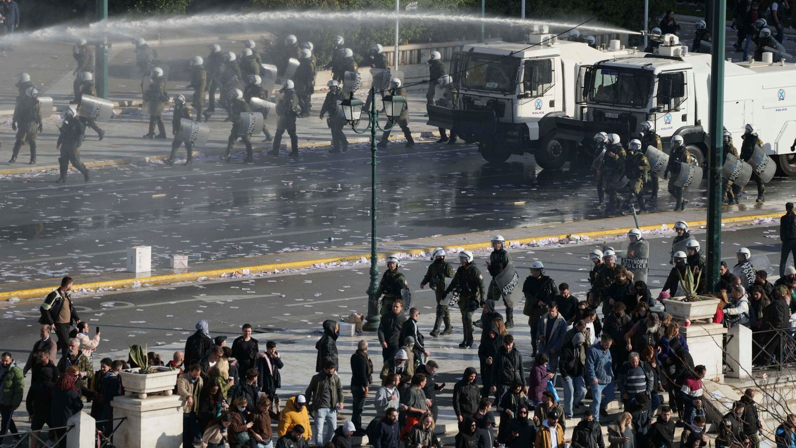 Athens protest: Greek anger at lack of change boils over, two years ...
