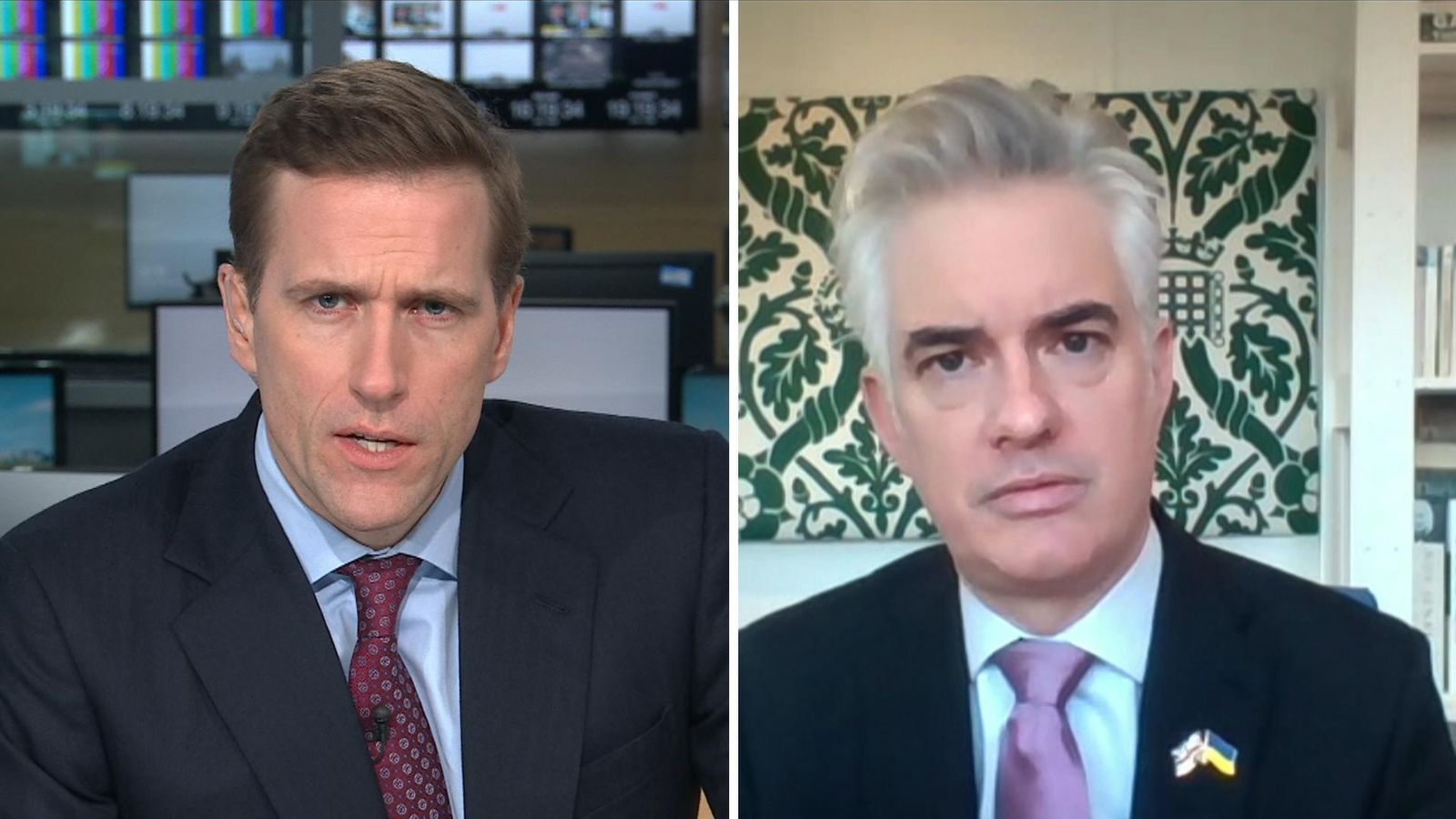 Shadow defence minister and Sky presenter have fiery debate on who is ...