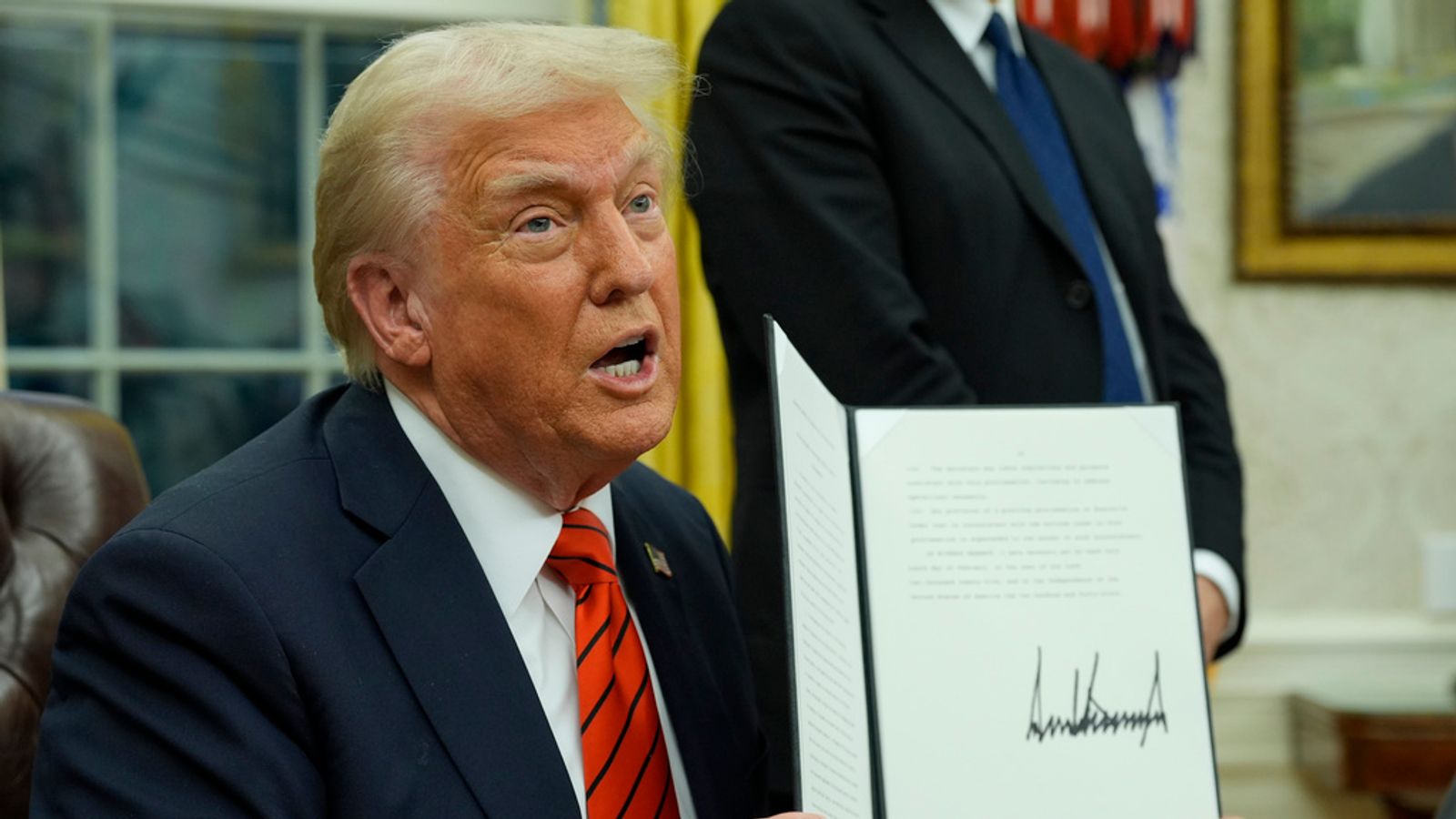 Trump Imposes 25 Tariffs On All Steel And Aluminium Imports Us News Sky News