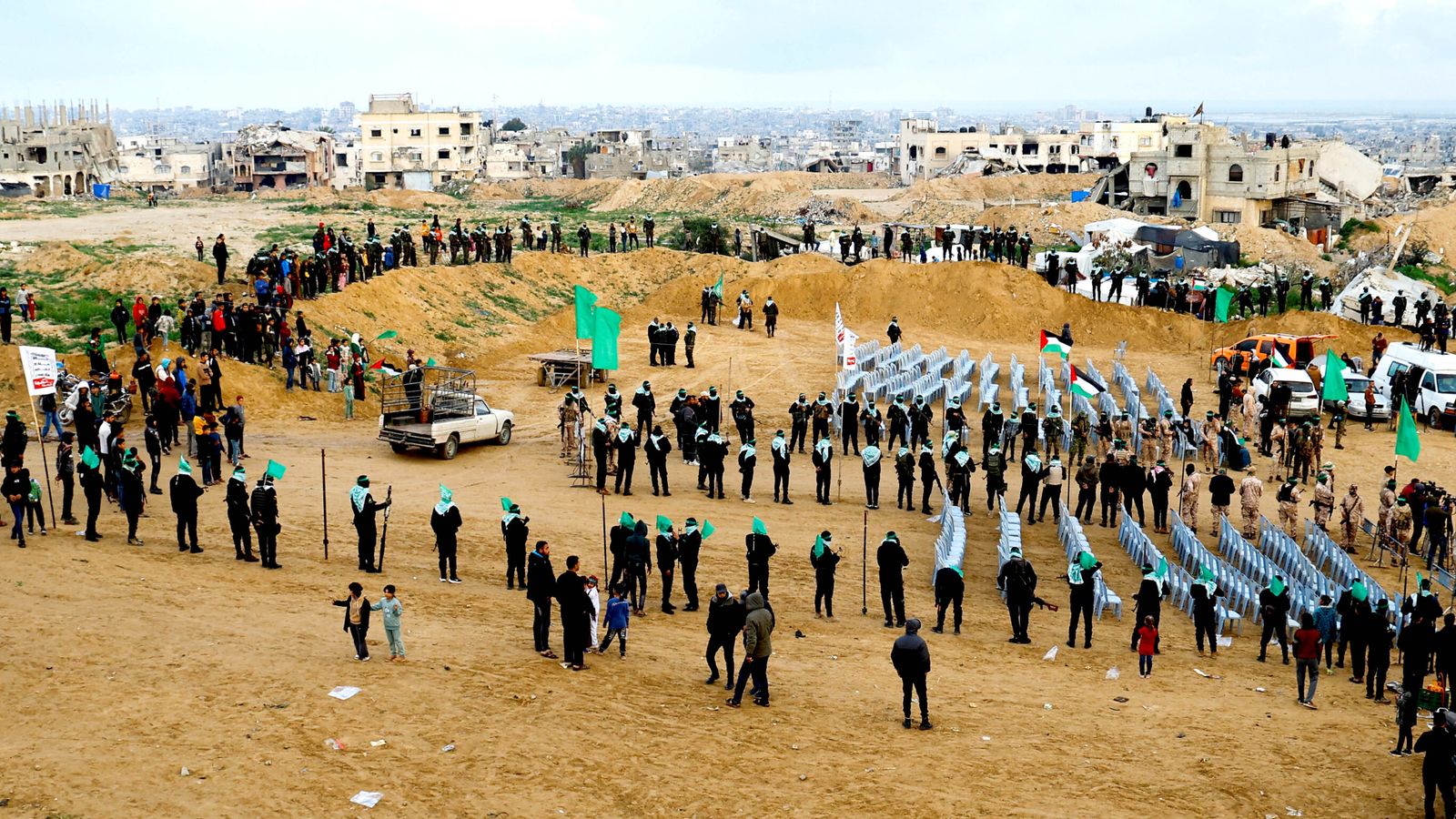 Gaza latest: Bodies of four Israeli hostages being released by Hamas ...