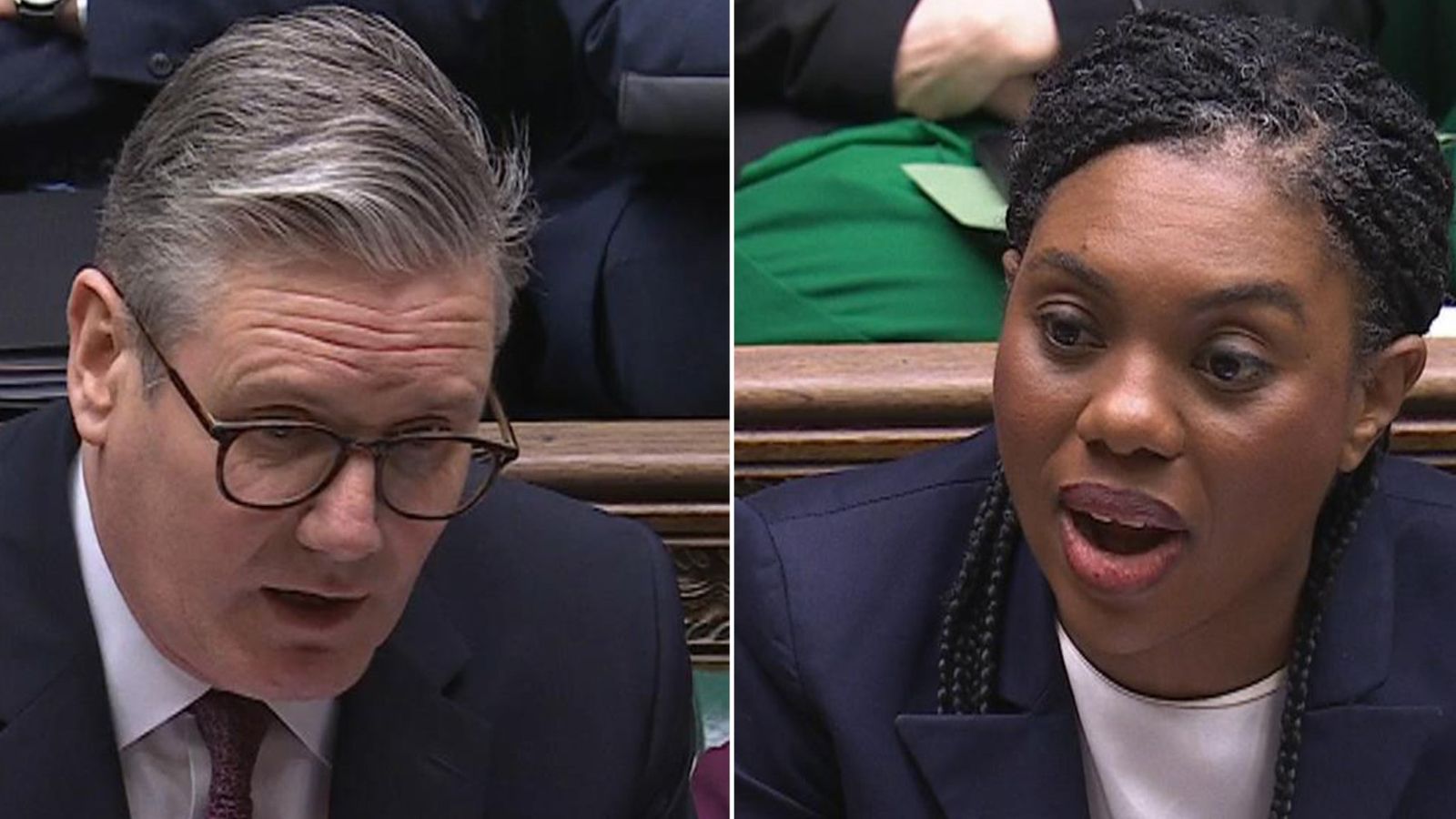 PM Keir Starmer and Kemi Badenoch clash over immigration at PMQs | News UK Video News | Sky News