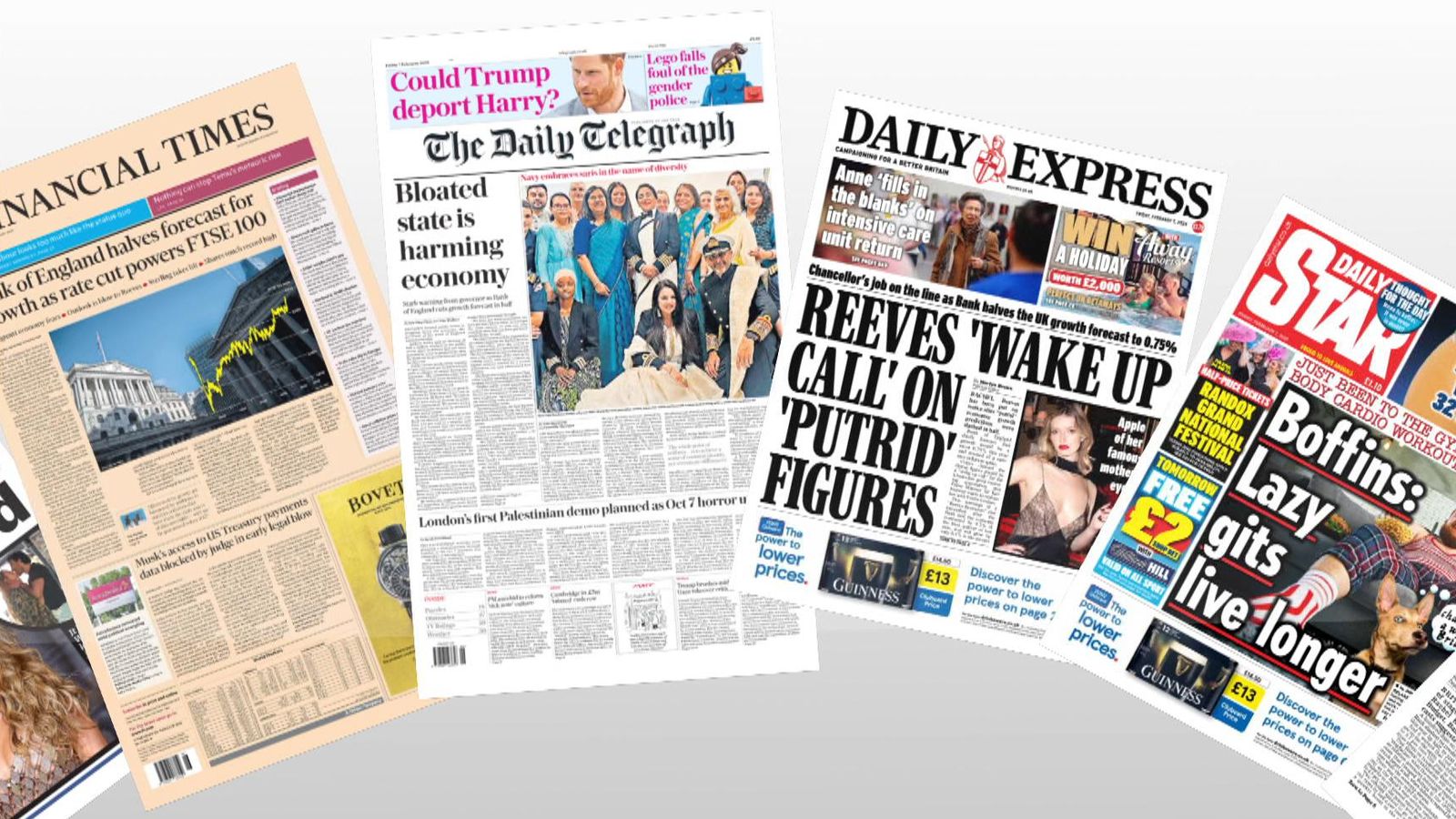 Friday's national newspaper front pages | UK News | Sky News