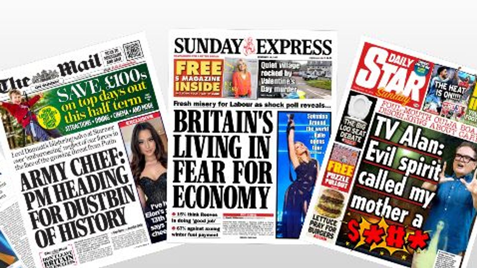 Sunday's national newspaper front pages | UK News | Sky News