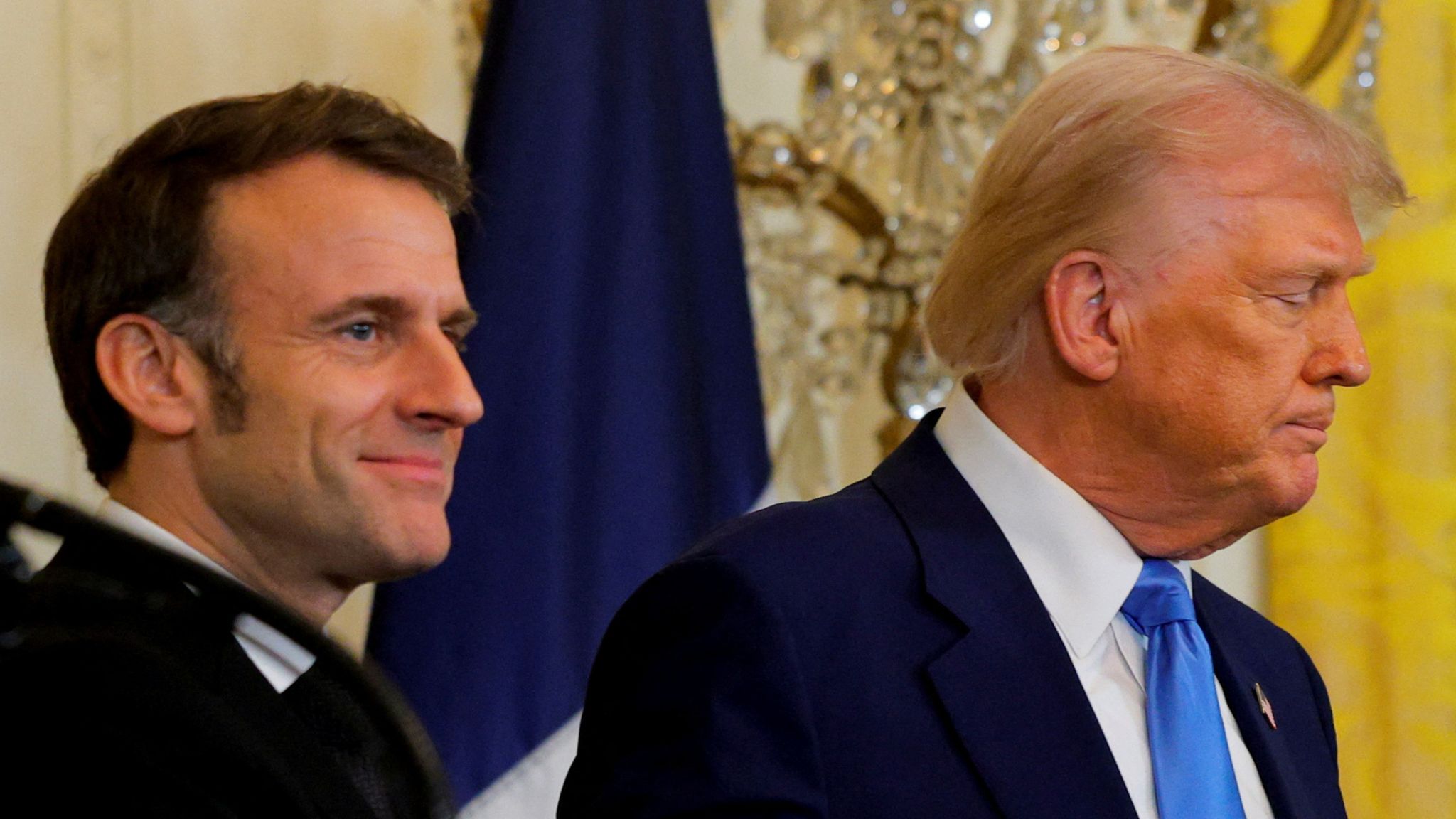 Macron says Ukraine ceasefire 'must not mean surrender' - as Trump ...