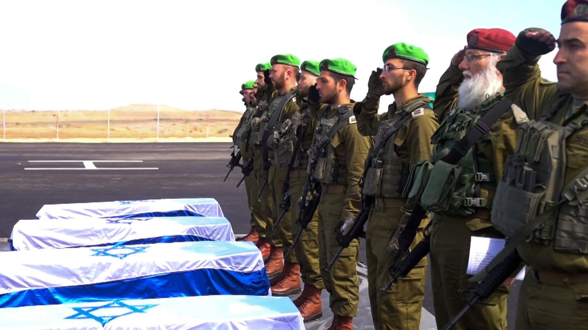 Bodies of four Israeli hostages handed over by Hamas - as parading of ...