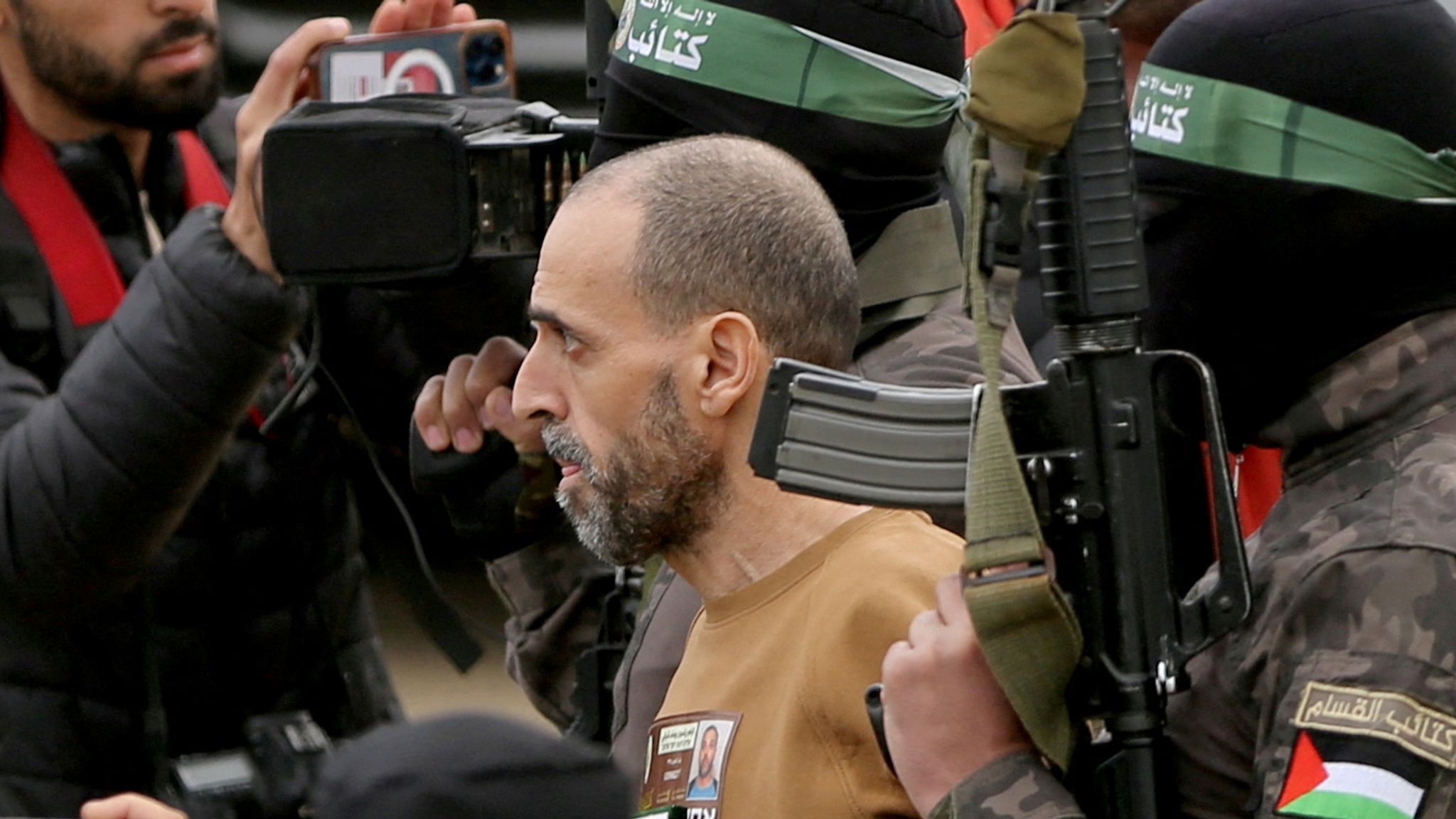 Hostage told Hamas crowd he hoped to see wife and daughters after release – suggesting he didn't ...