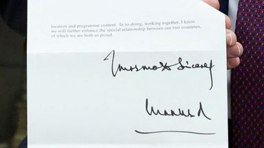 What does the King's letter to Trump say? | Politics News | Sky News