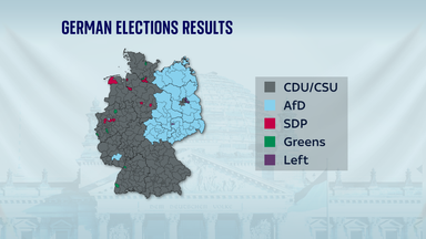 German election results show stark east-west divide decades after fall ...
