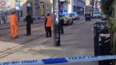 Police hunt van driver after girl, 3, dies in Manchester tram collision ...