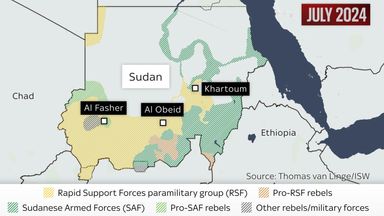 Maps show Sudan conflict's shifting frontlines as SAF regains territory ...