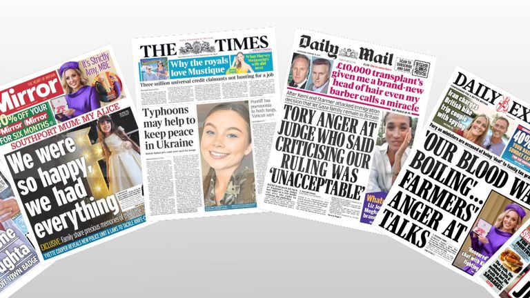 Press Preview: Sunday’s papers | News UK Video News | Sky News