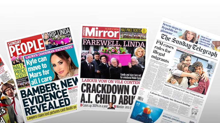 Press Preview: Sunday's front pages | News UK Video News | Sky News