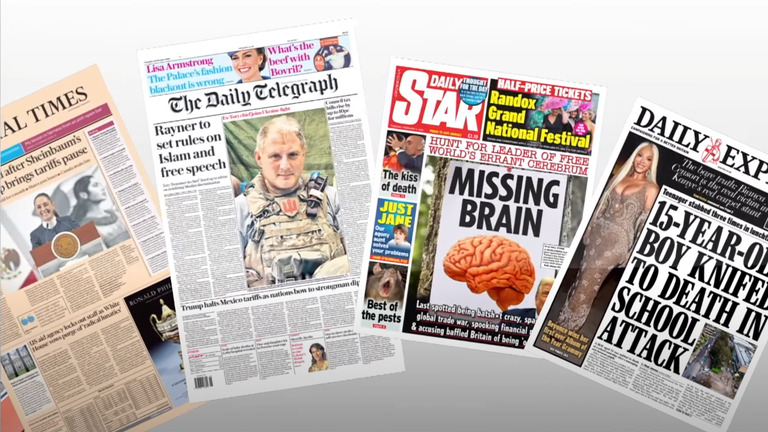 Press Preview: Tuesday's papers | News UK Video News | Sky News