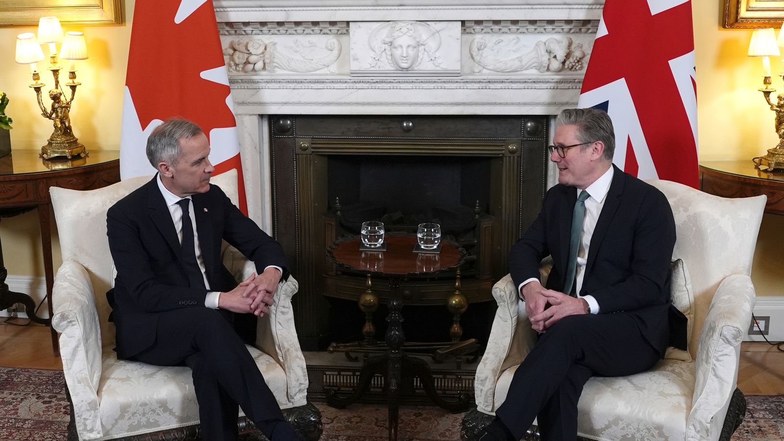 Canada's new prime minister Mark Carney meets King Charles and Sir Keir ...