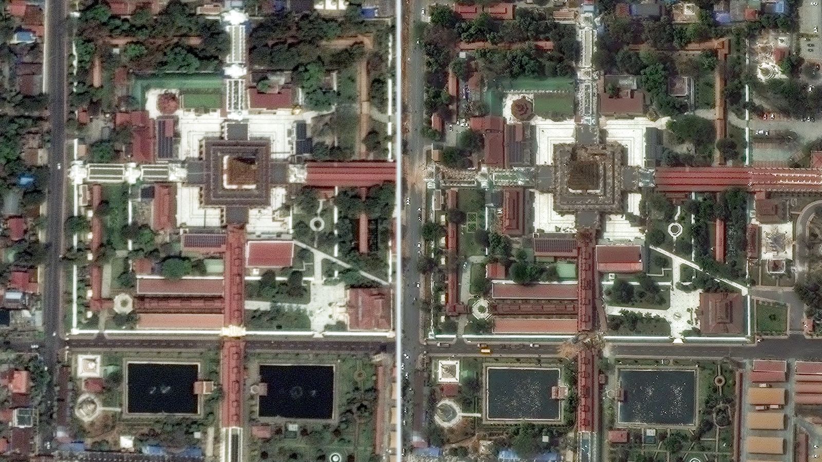 Satellite pictures show before and after devastating Myanmar earthquake ...