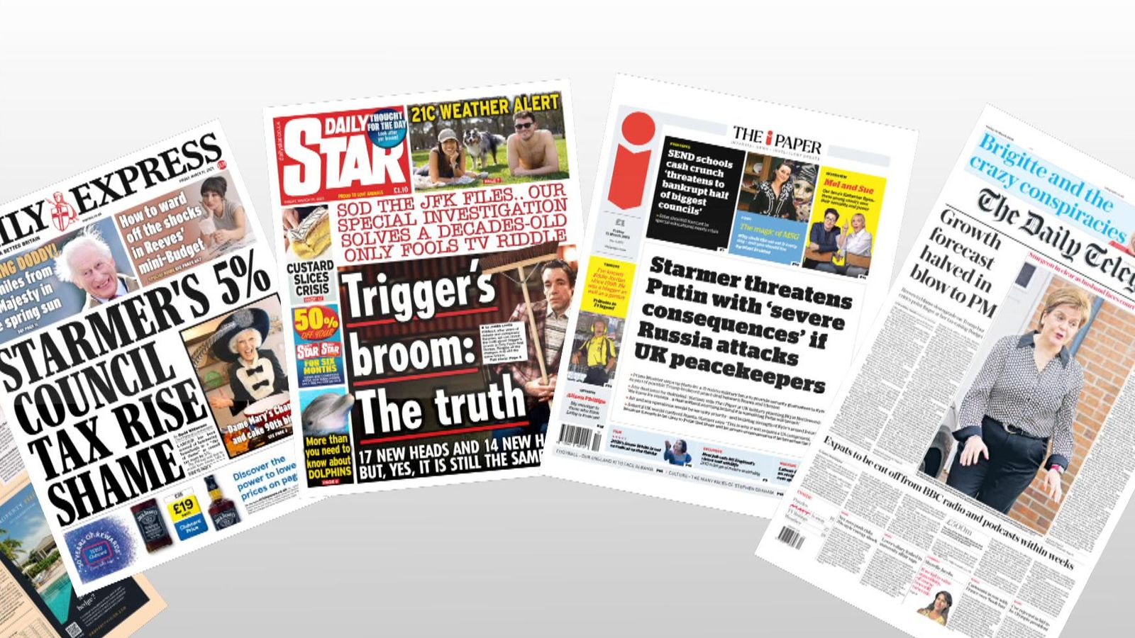 Press Preview: Friday's front pages | News UK Video News | Sky News