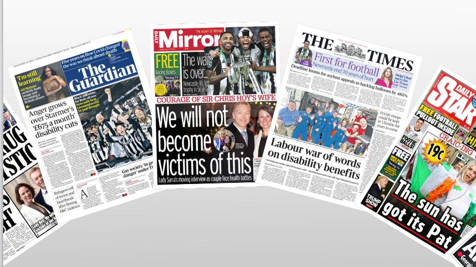 Monday's national newspaper front pages | UK News | Sky News
