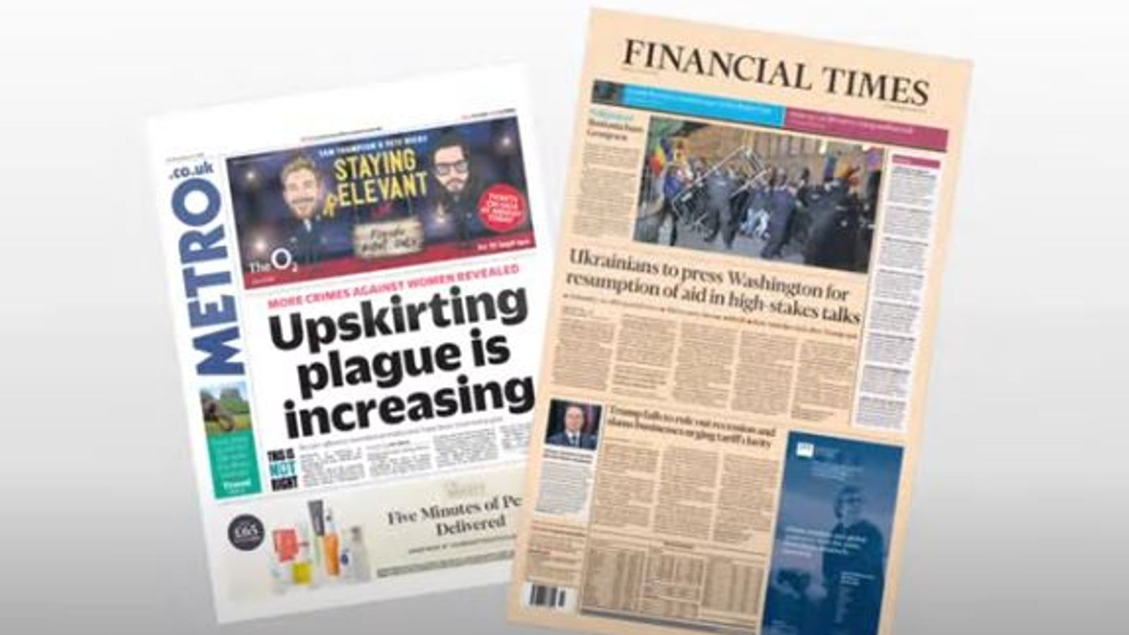 Monday's national newspaper front pages | UK News | Sky News