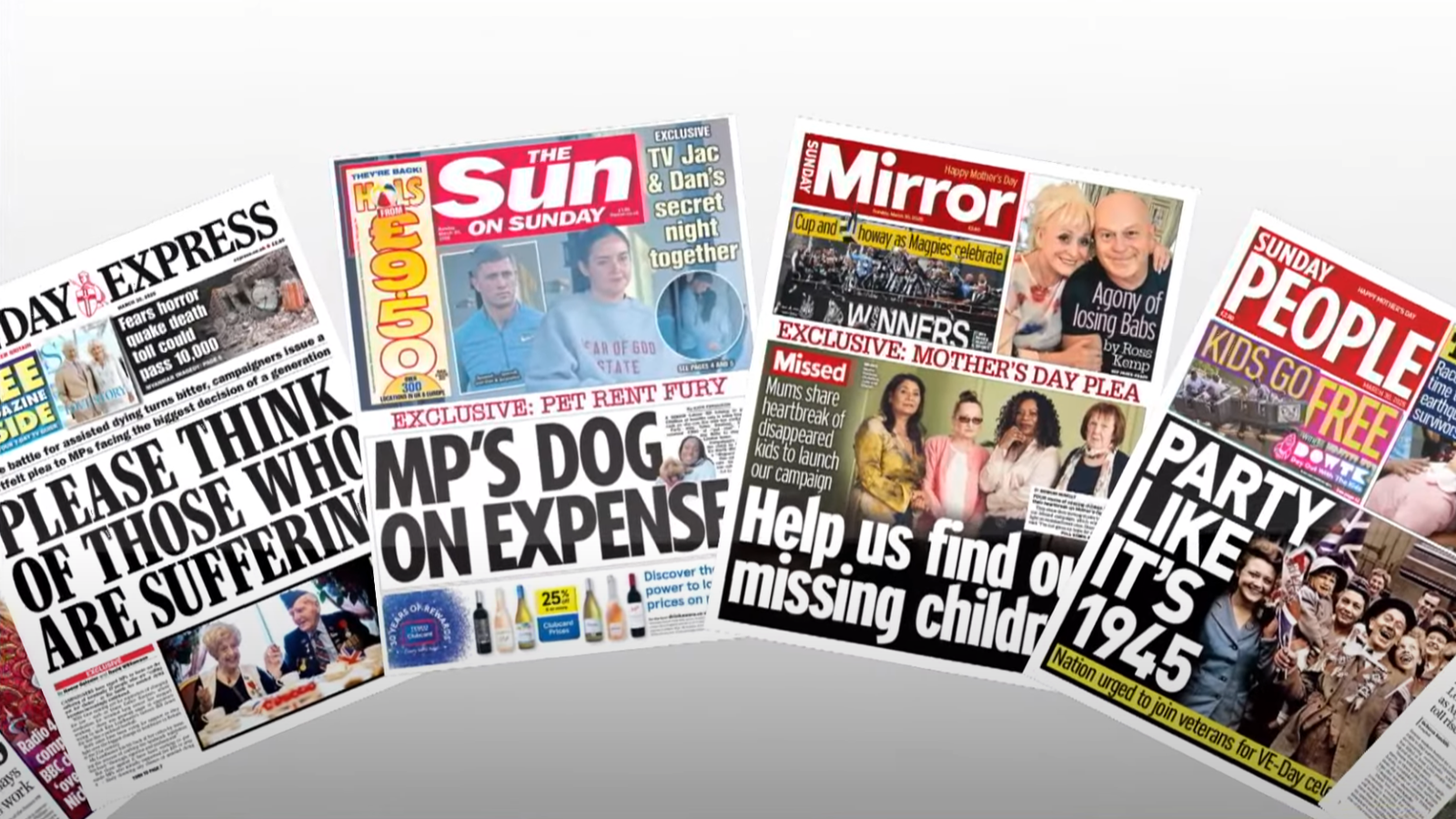 Sunday's national newspaper front pages | UK News | Sky News
