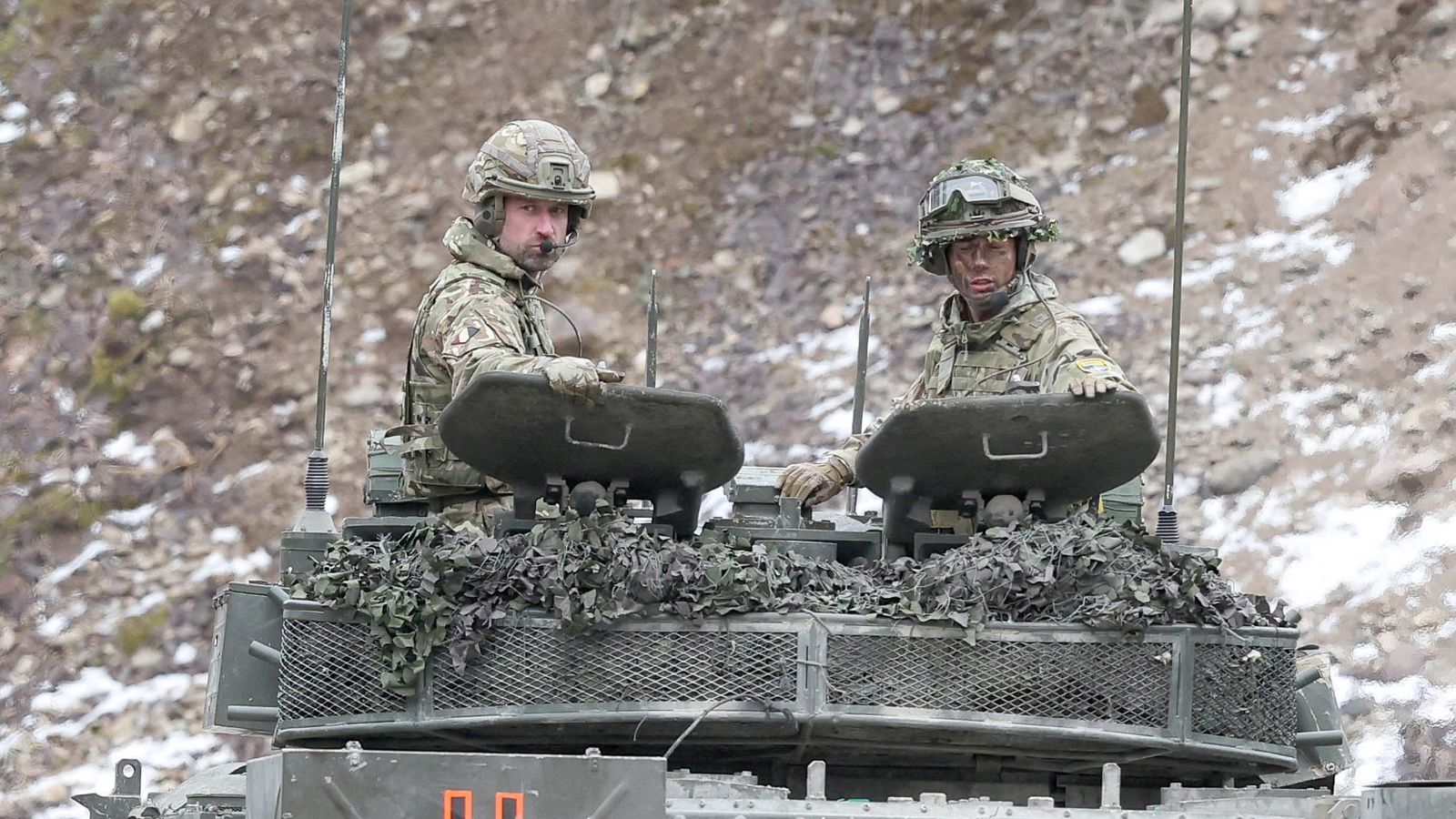 Prince William joins British troops in Challenger 2 tank on visit to ...