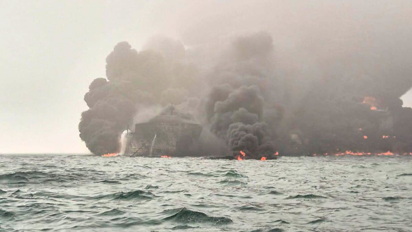 Search for missing crew member ended after oil tanker and cargo ship ...