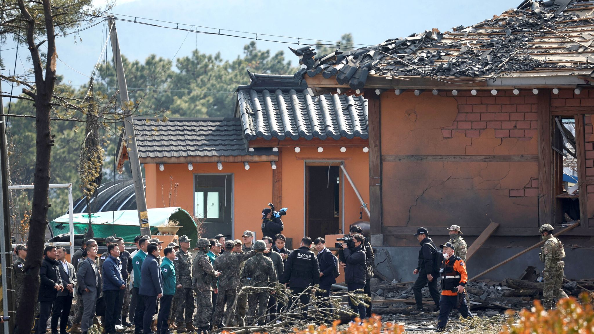 South Korean air force accidentally drops bombs on homes, injuring 15 | World News | Sky News