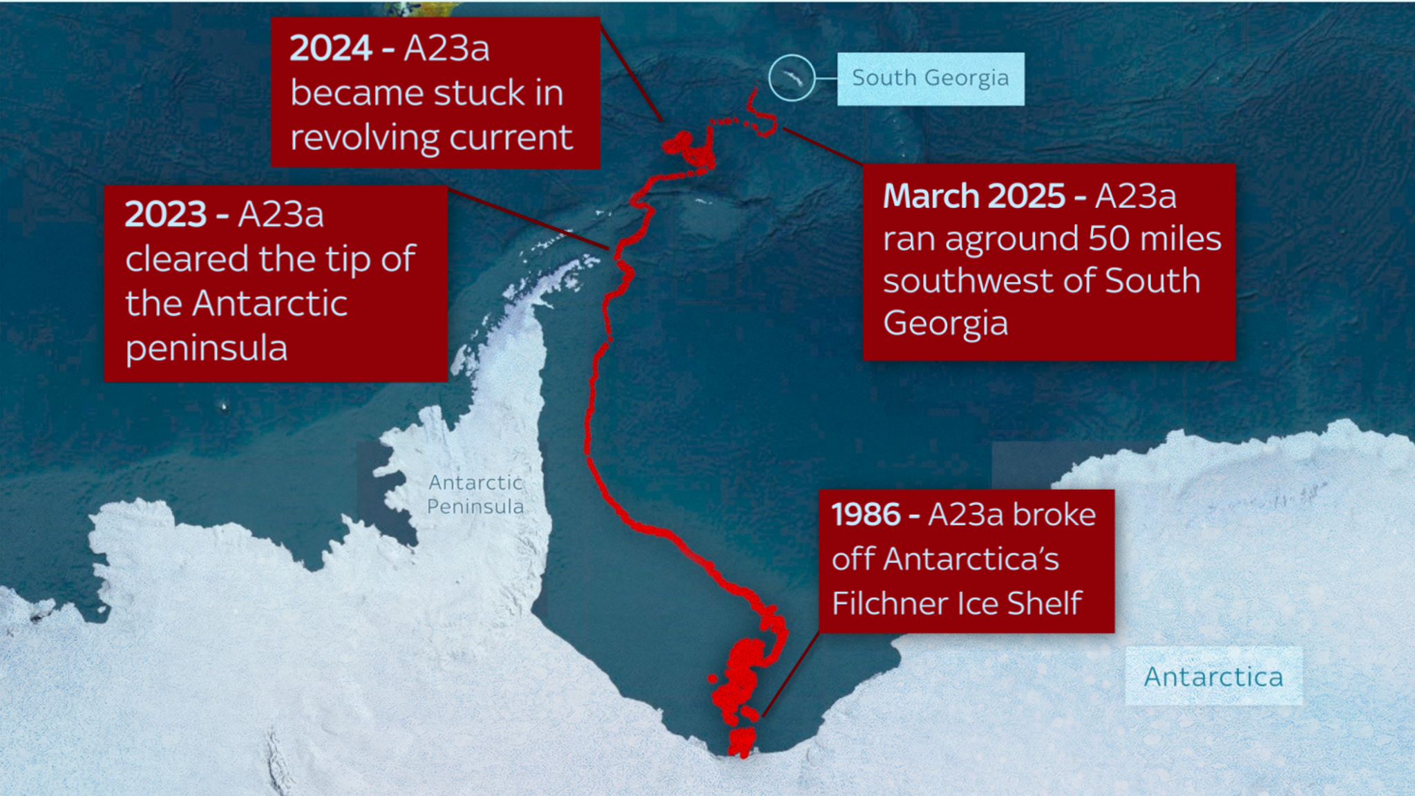 What we learnt flying over the world's largest iceberg A23a - and why ...
