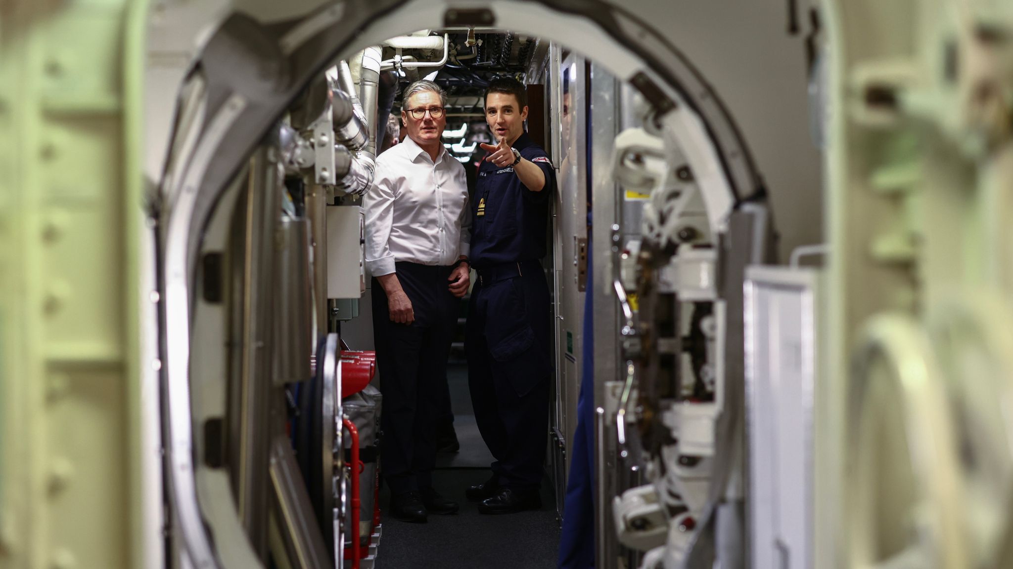 PM makes rare visit to nuclear-armed submarine to show UK's strength ...