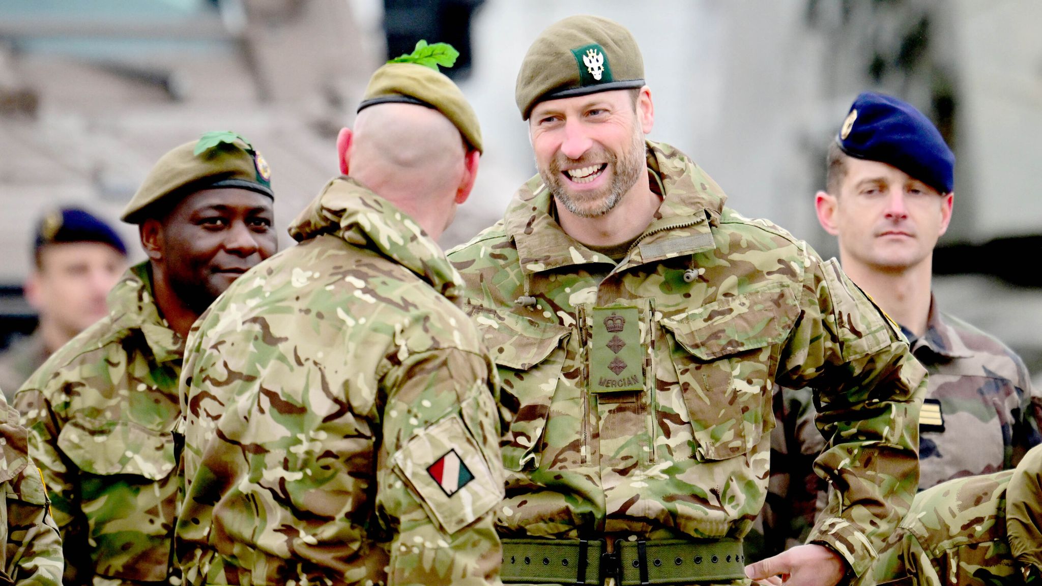 Prince William joins British troops in Challenger 2 tank on visit to ...